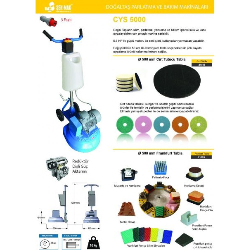 Doğaltaş Silim ve Parlatma Makinesi